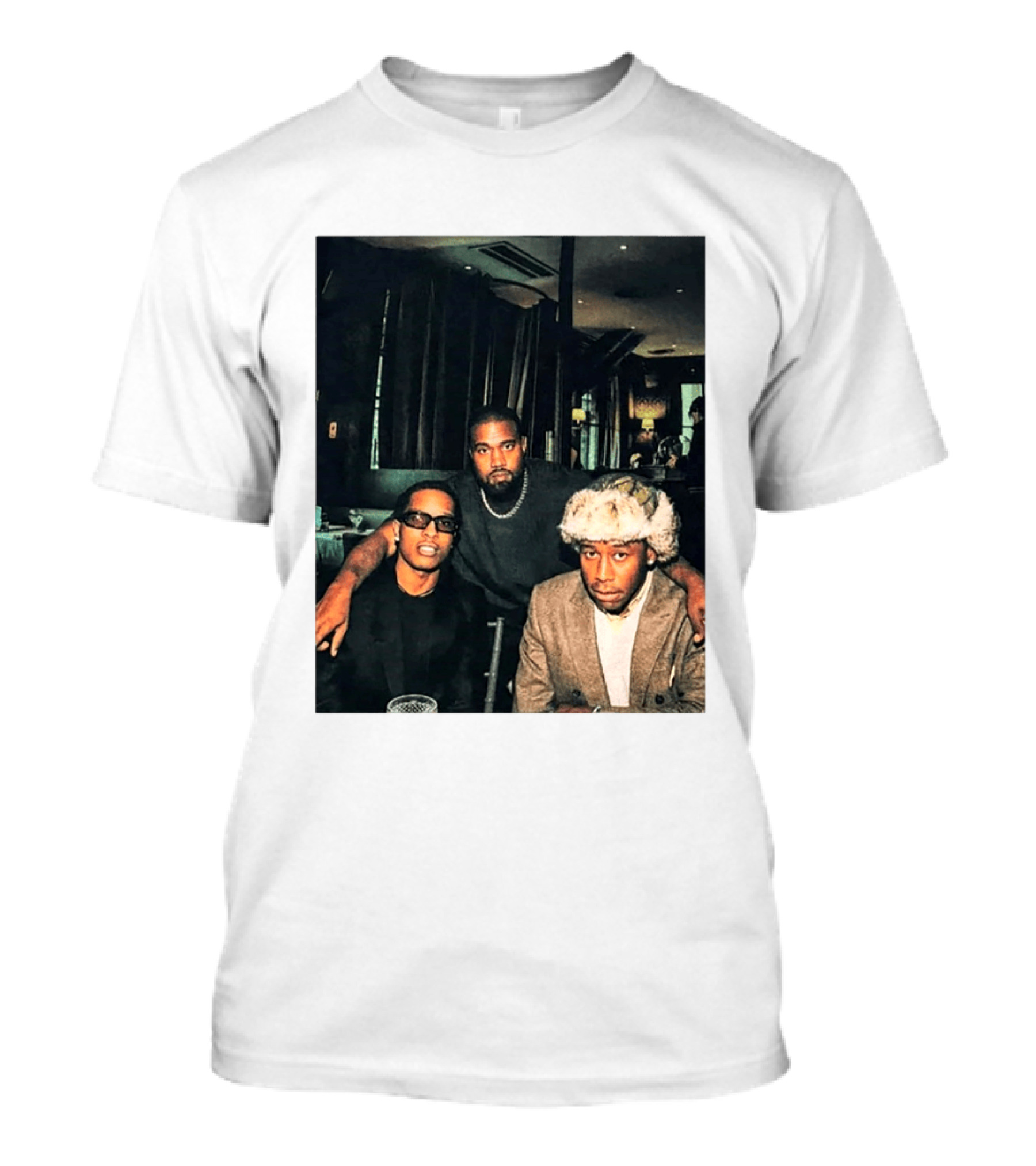 Kanye West Tyler The Creator A$AP Rocky Iconic Photo Collaboration T-Shirt