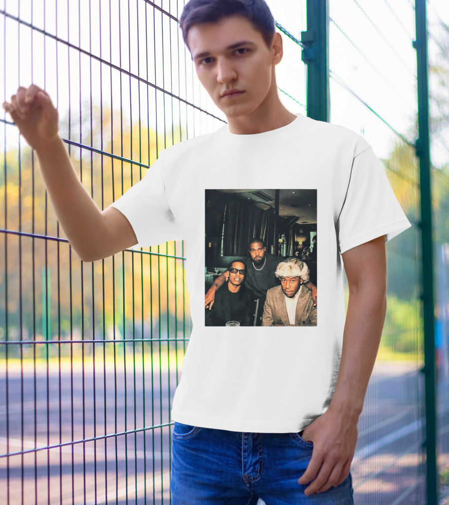 Kanye West Tyler The Creator A$AP Rocky Iconic Photo Collaboration T-Shirt