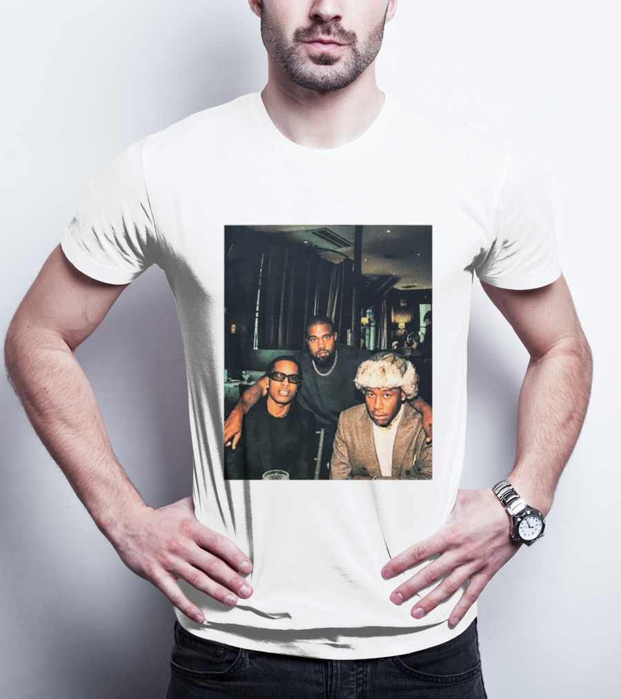 Kanye West Tyler The Creator A$AP Rocky Iconic Photo Collaboration T-Shirt