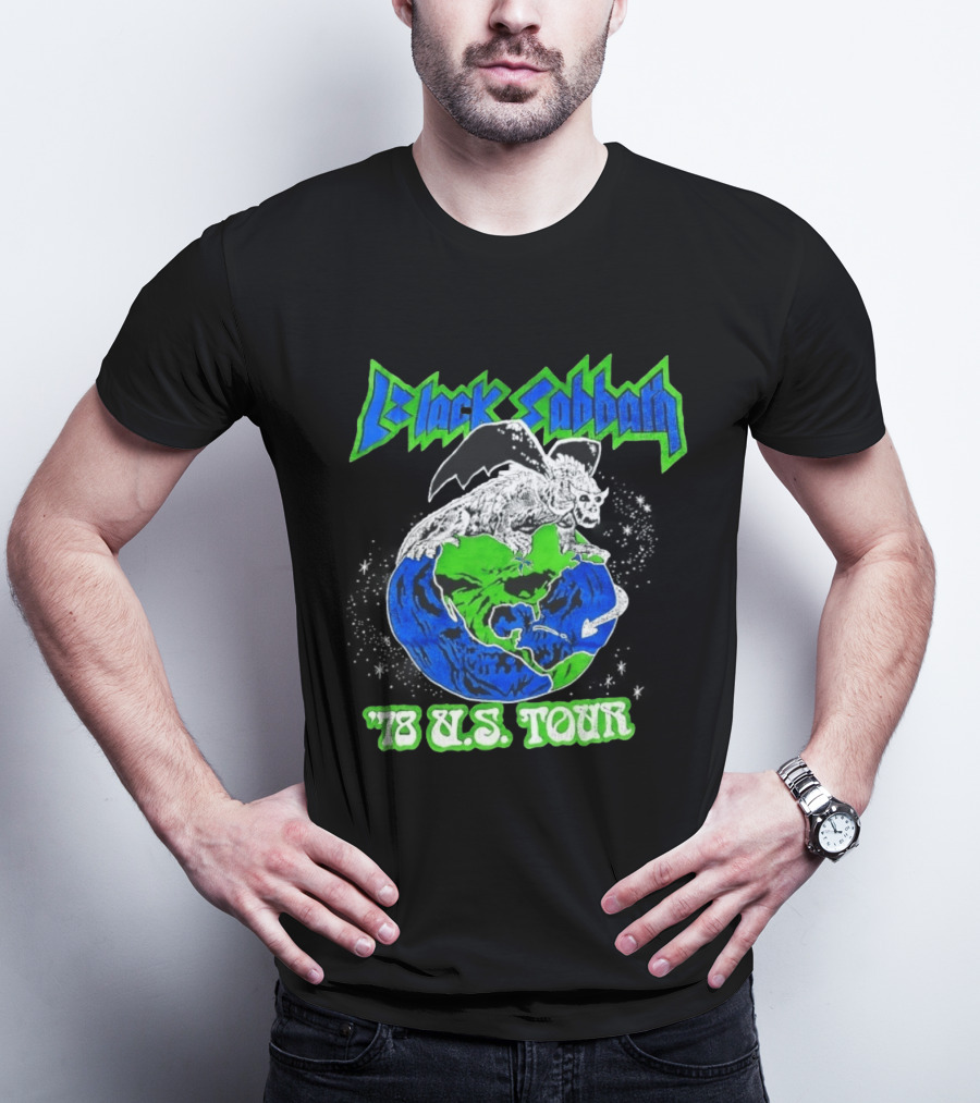 Black Sabbath 78 US Tour Winged Beast On Earth T-Shirt