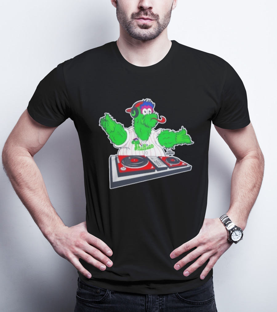Philadelphia Phillies Phanatic DJ Turntable Fun T-Shirt