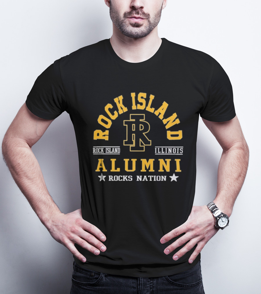 Rock Island Illinois Alumni Rocks Nation IR T-Shirt