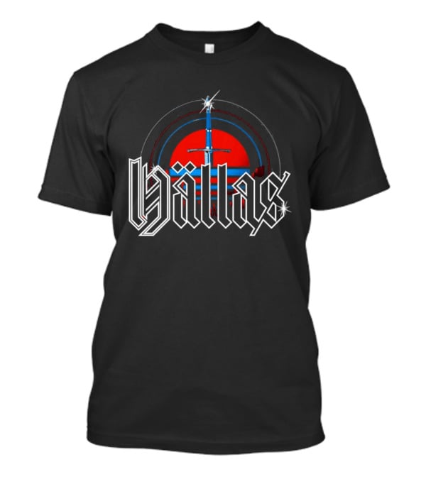 Hällas Sword Circle Red Blue T-Shirt