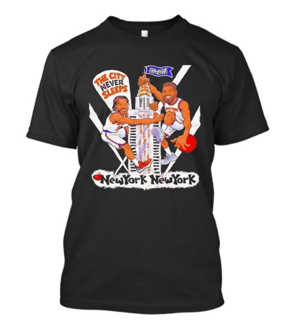 New York Knicks Jalen Brunson Josh Hart The City Never Sleeps Skyscraper Energy T-Shirt