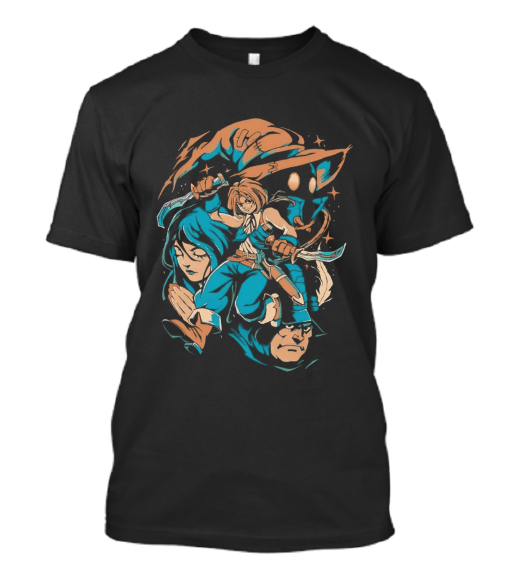 Zidane Tribal Vivi Ornitier Garnet Til Alexandros XVII Adelbert Steiner Thief From Another World Iconic Adventure Characters T-Shirt