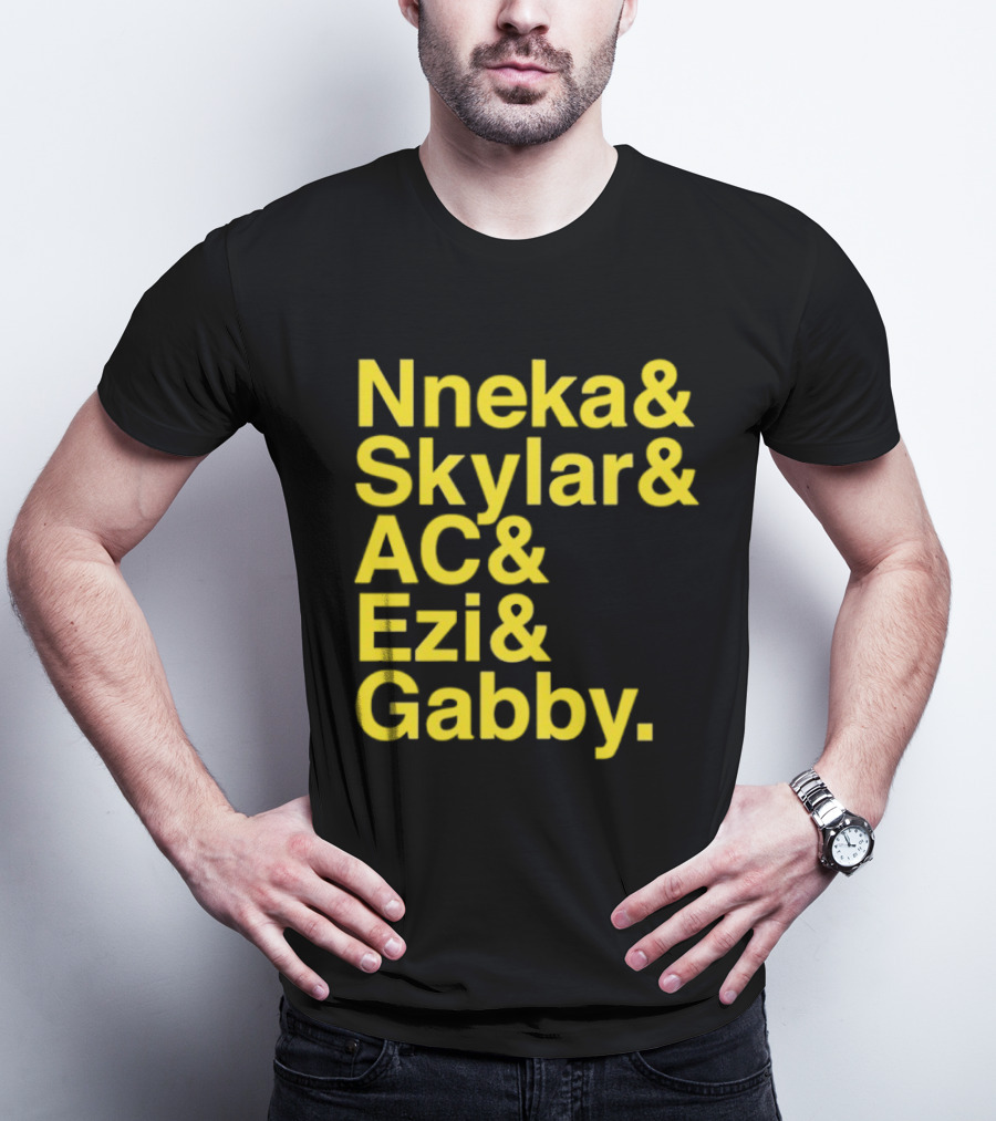 Nneka Skylar AC Ezi Gabby Seattle Storm WNBA 2025 Ampersand Stars T-Shirt