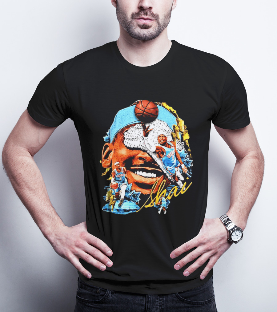 Shai Gilgeous Alexander Oklahoma City Thunder Basketball NBA Sports Fan Gear T-Shirt