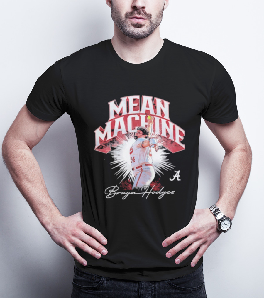 Mean Machine Braya Hodges Alabama Crimson Tide NCAA Softball T-Shirt