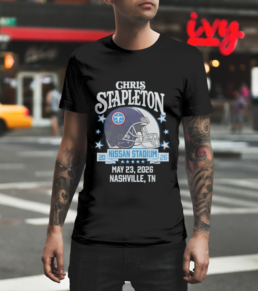 Chris Stapleton Nissan Stadium Tennessee Titans May 23 2026 Nashville TN T-Shirt