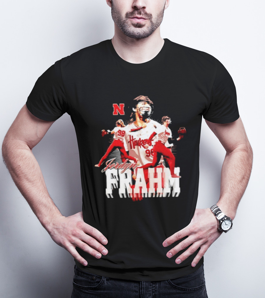 Jordyn Frahm Huskers 98 Nebraska Cornhuskers NCAA Softball T-Shirt