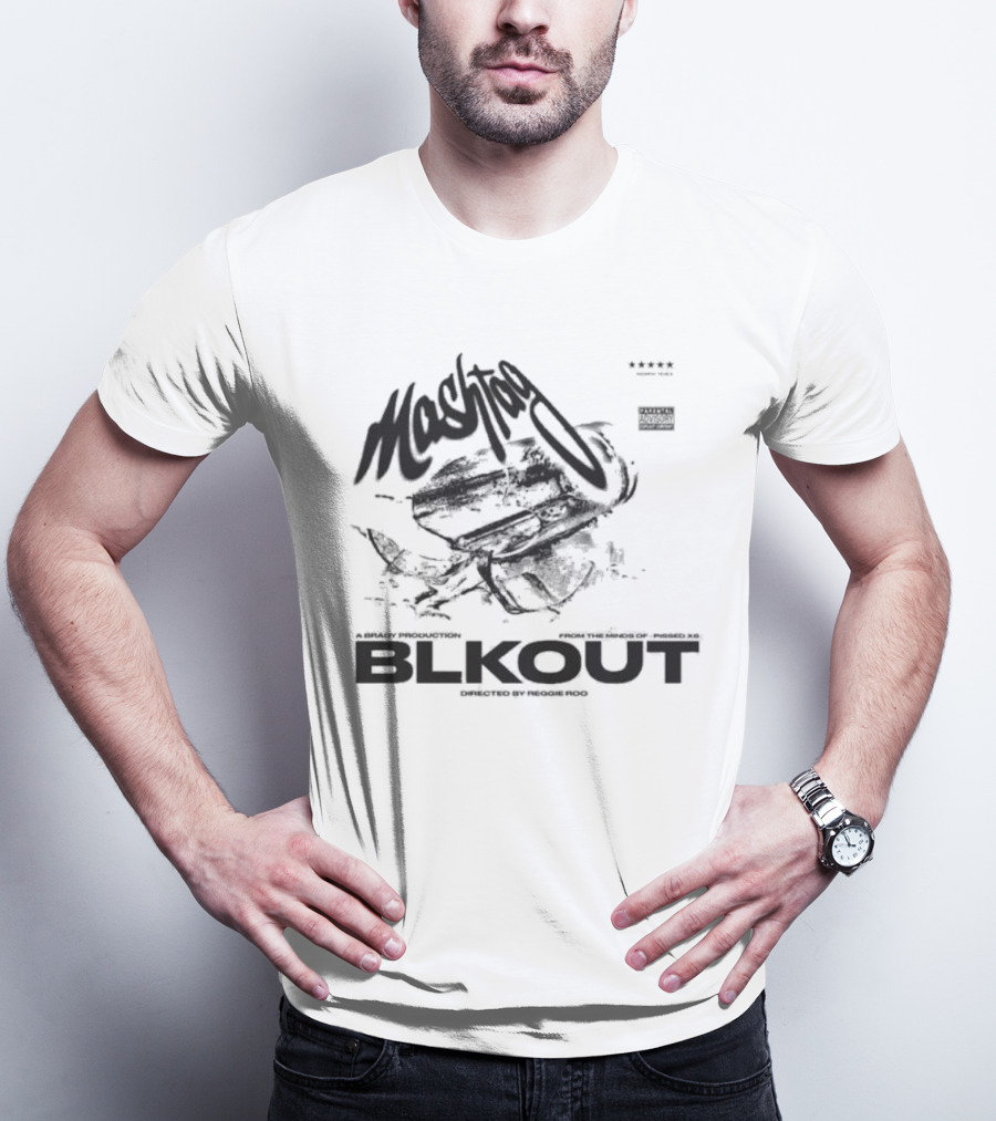 BLKOUT Machin Directed By Reggie Roo T-Shirt