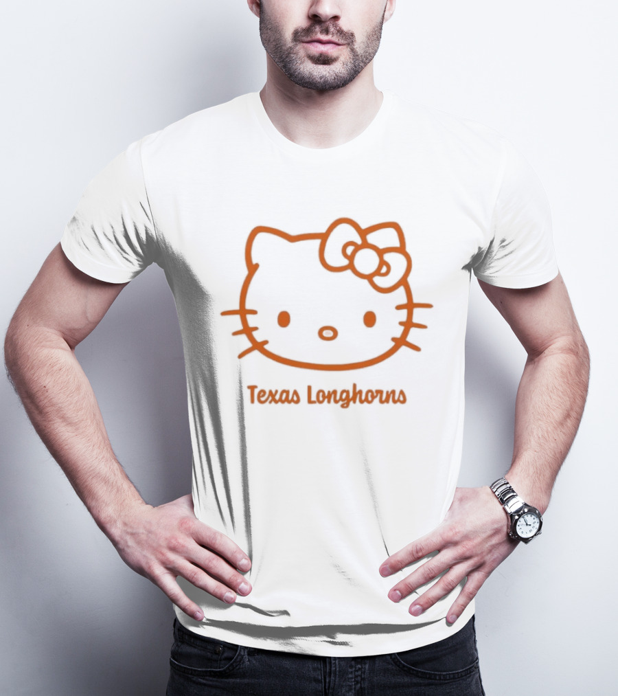 Texas Longhorns Hello Kitty Bow Out T-Shirt