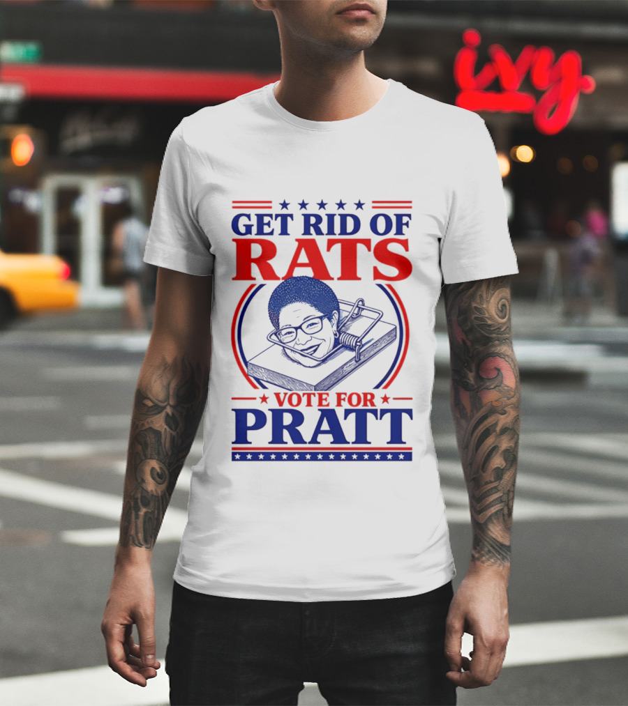 Get Rid Of Rats Vote For Pratt Political Campaign Humor T-Shirt