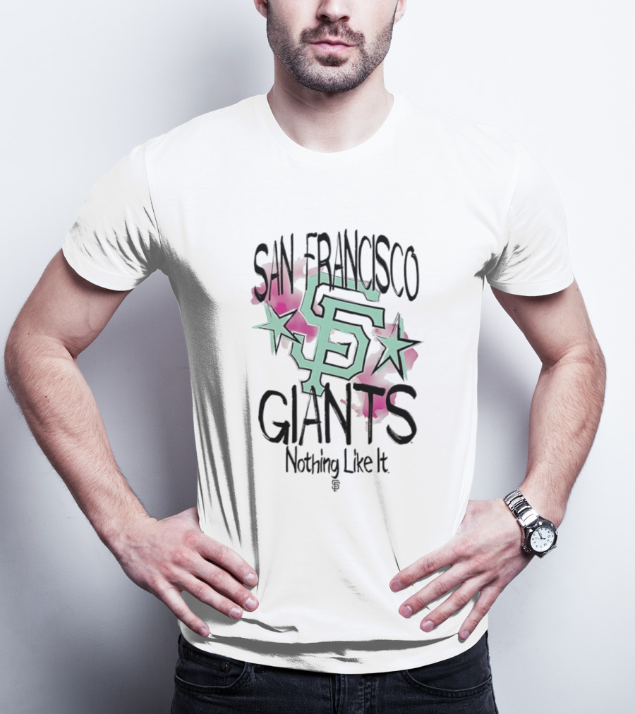 San Francisco Giants SF Stars Nothing Like It Floral Watercolor T-Shirt