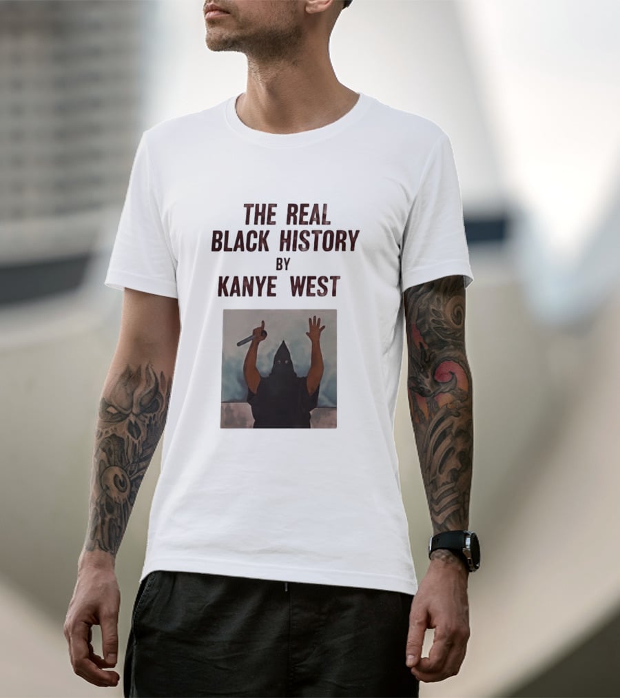 The Real Black History By Kanye West Mic Hands Up T-Shirt