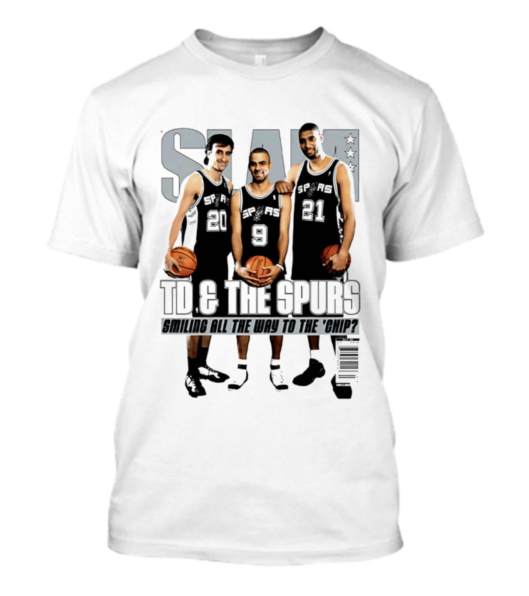 SLAM SP AS 20 9 21 TD & The Spurs Smiling All The Way To The Chip? T-Shirt