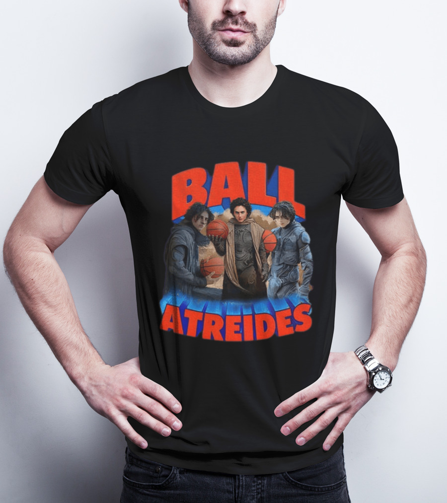 Ball Atreides Dune Timothée Chalamet New York Knicks Basketball NBA T-Shirt