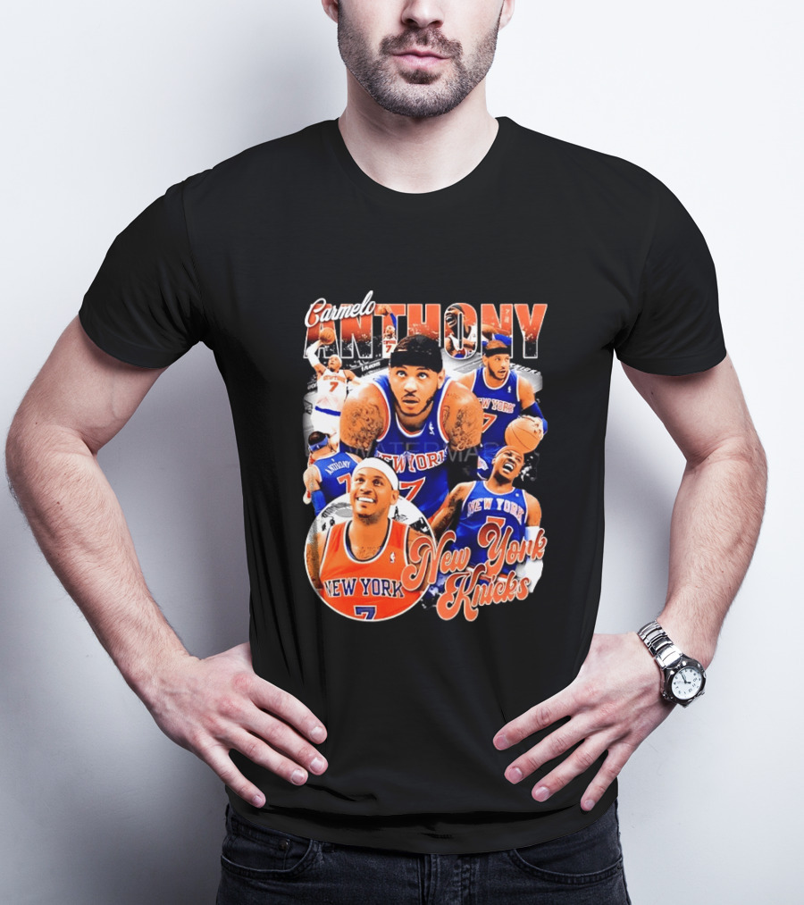 Carmelo Anthony New York Knicks NBA Basketball Legend Seven T-Shirt
