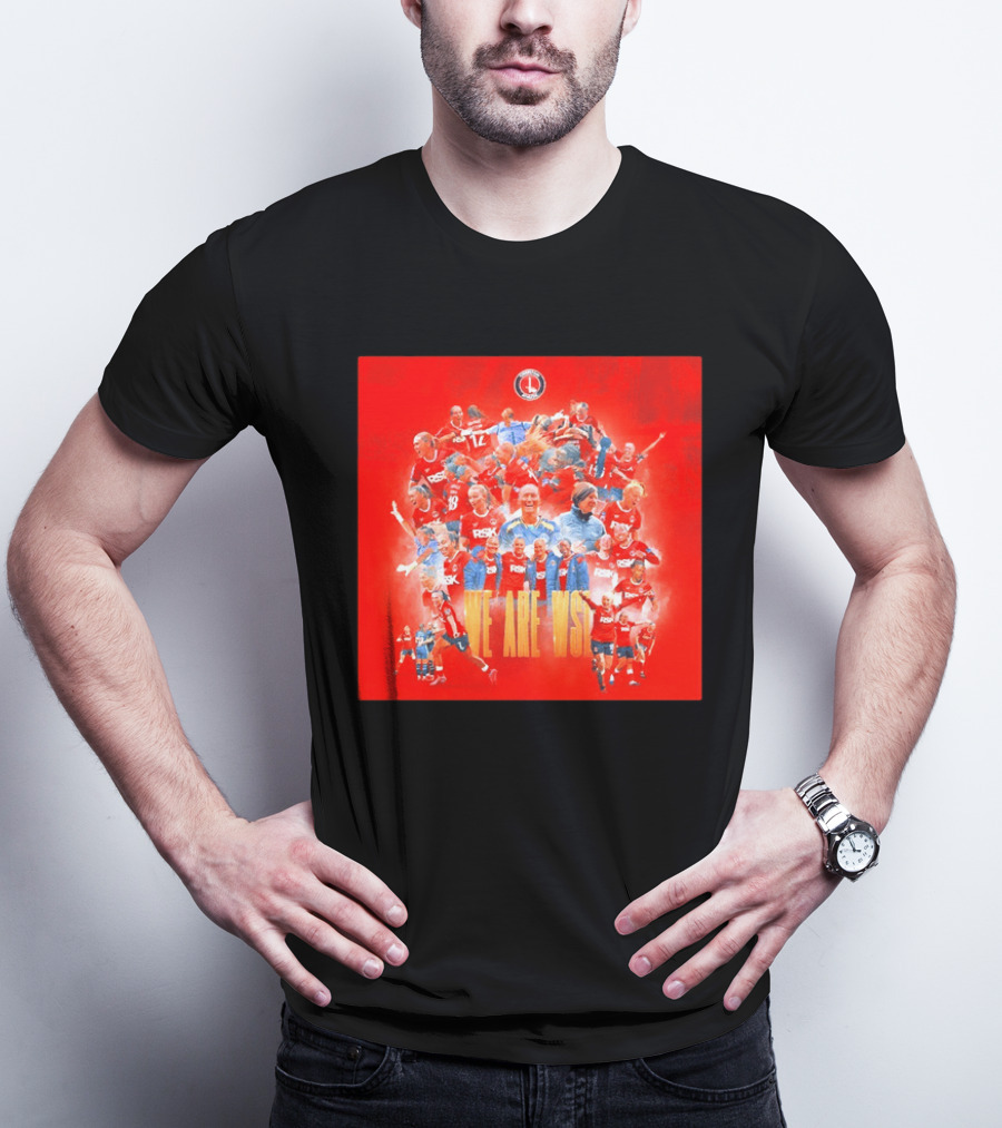 Charlton Athletic Women We Are WSL Team Celebration Montage T-Shirt