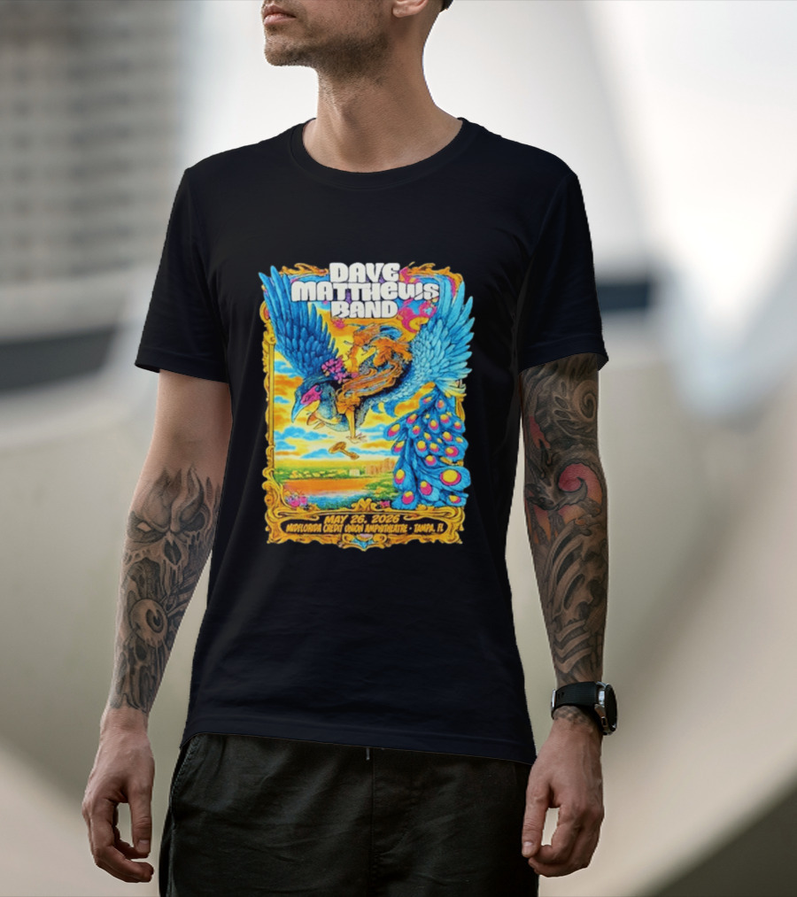 Dave Matthews Band May 26 2026 MidFlorida Credit Union Amphitheatre Tampa FL T-Shirt