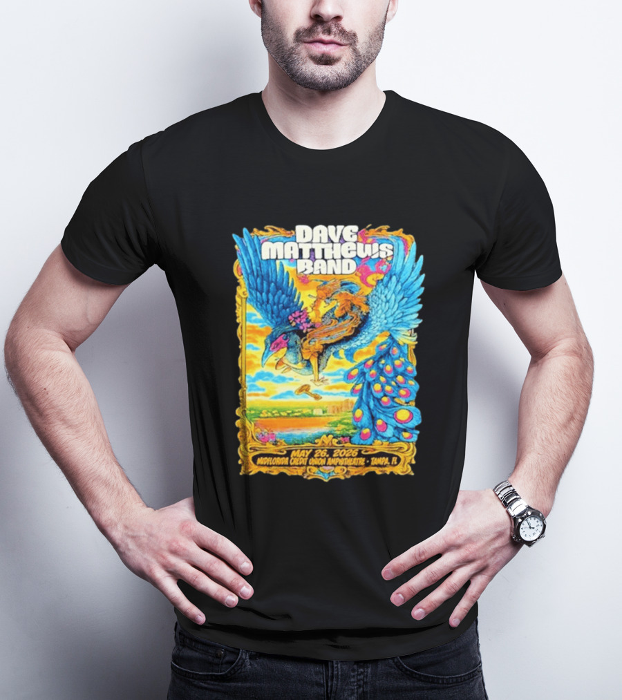 Dave Matthews Band May 26 2026 MidFlorida Credit Union Amphitheatre Tampa FL T-Shirt