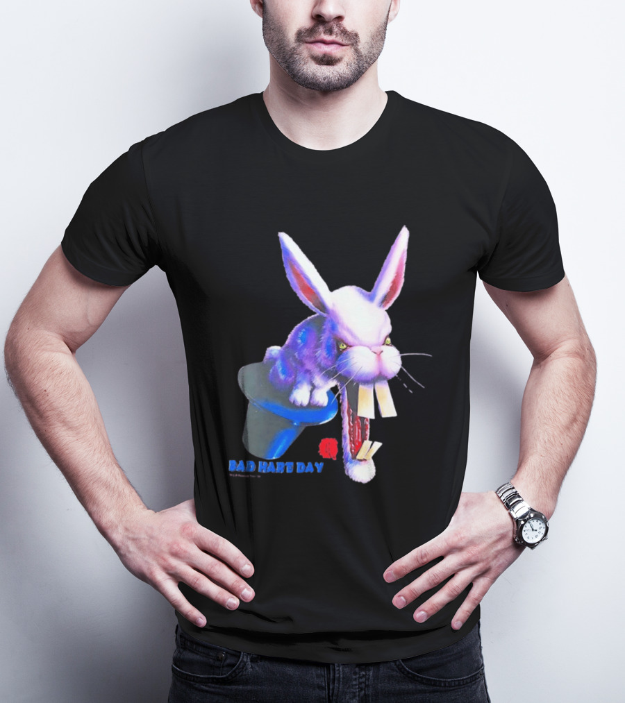 Goosebumps Bad Hare Day Evil Rabbit In Hat T-Shirt