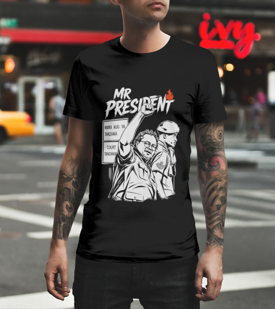 Mr President Mama Kuu Ya Tanzania Court Flame T-Shirt