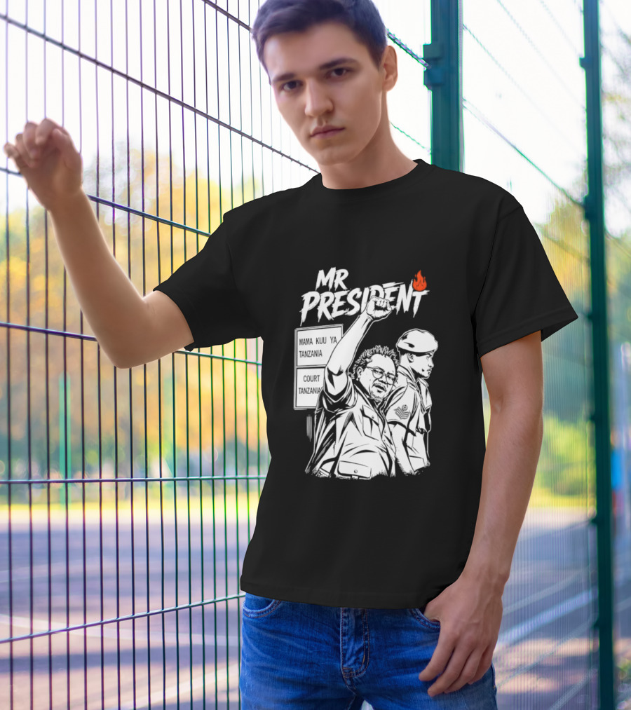 Mr President Mama Kuu Ya Tanzania Court Flame T-Shirt