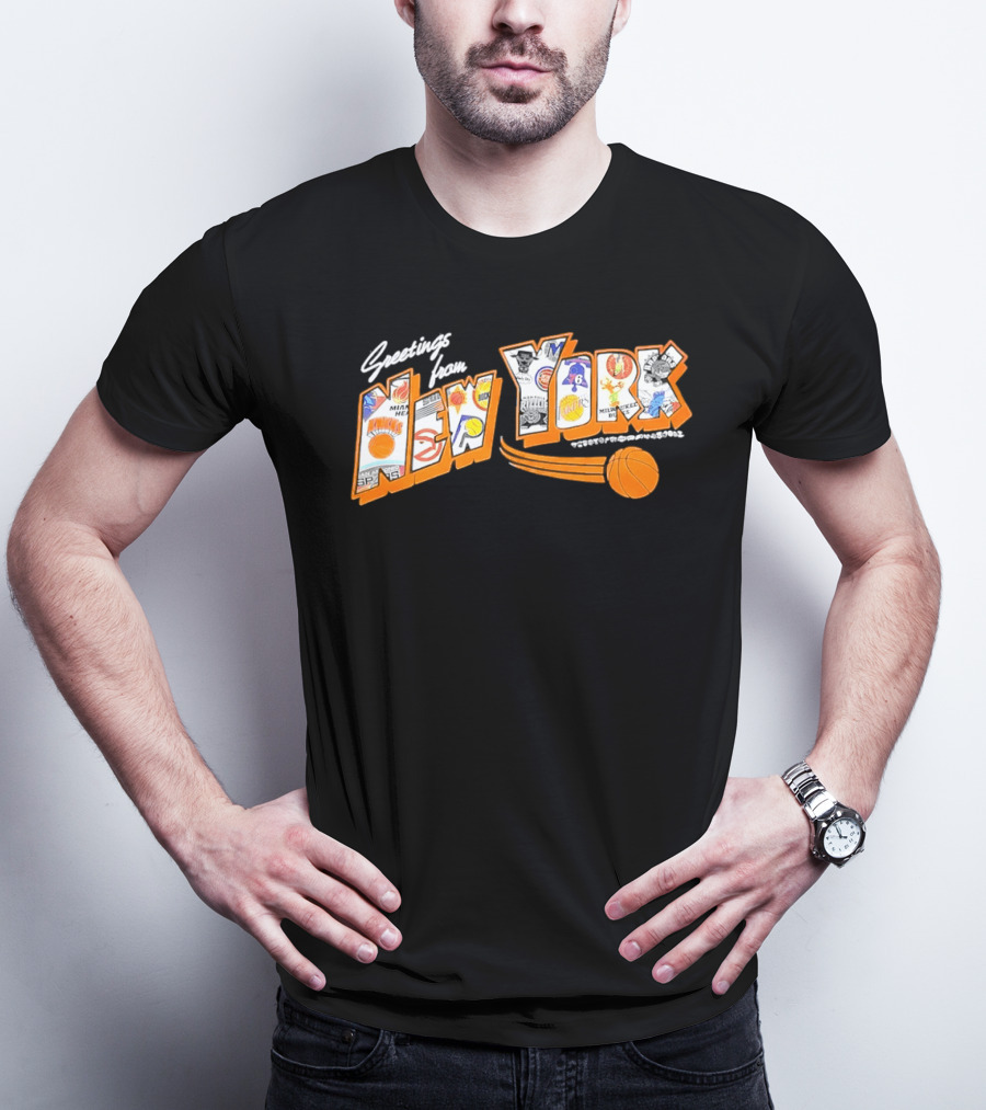 Greetings From New York Basketball NBA Teams 2026 Season T-Shirt