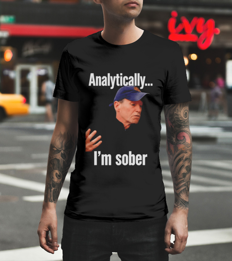 Kenny Atkinson Cleveland Cavaliers Basketball Analytically I'm Sober T-Shirt