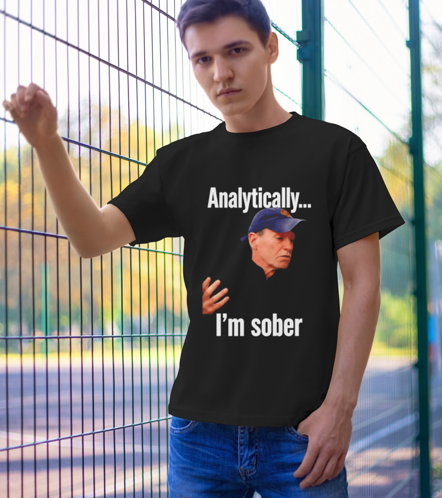 Kenny Atkinson Cleveland Cavaliers Basketball Analytically I'm Sober T-Shirt