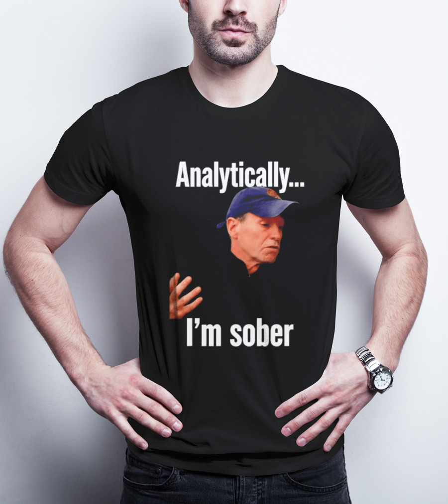Kenny Atkinson Cleveland Cavaliers Basketball Analytically I'm Sober T-Shirt