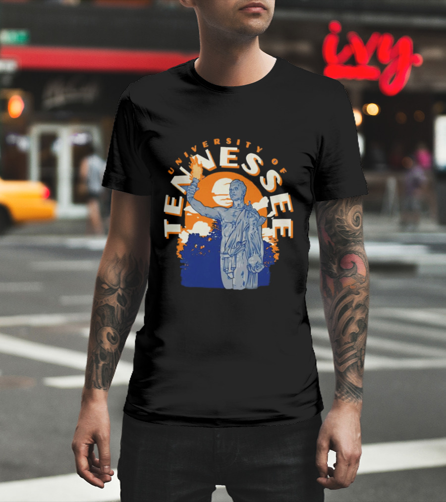 University Of Tennessee Torchbearer Sunset Scene T-Shirt