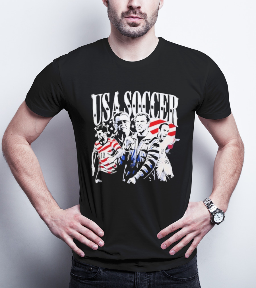 USA Soccer Christian Pulisic Landon Donovan Will Ferrell Kicking And Screaming T-Shirt