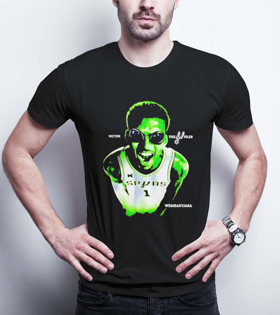 Victor Wembanyama Spurs X Files Number 1 Basketball Alien Concept T-Shirt