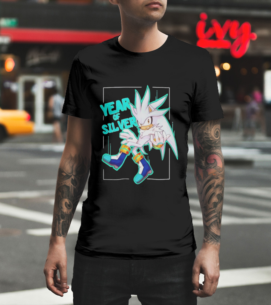 Year Of Silver Hedgehog Classic Character T-Shirt