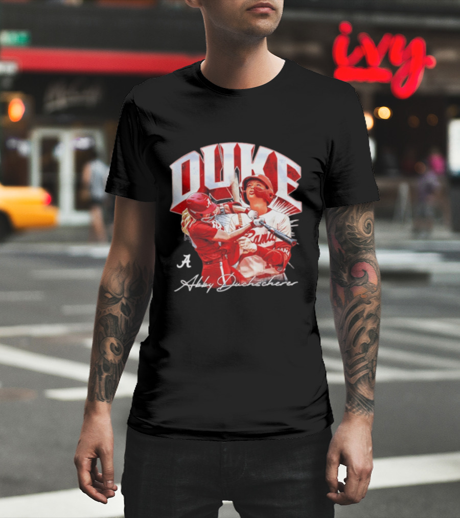 A Abby Duchscherer Alabama Crimson Tide Softball Duke T-Shirt