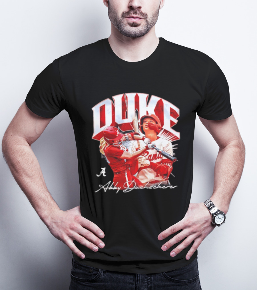 A Abby Duchscherer Alabama Crimson Tide Softball Duke T-Shirt