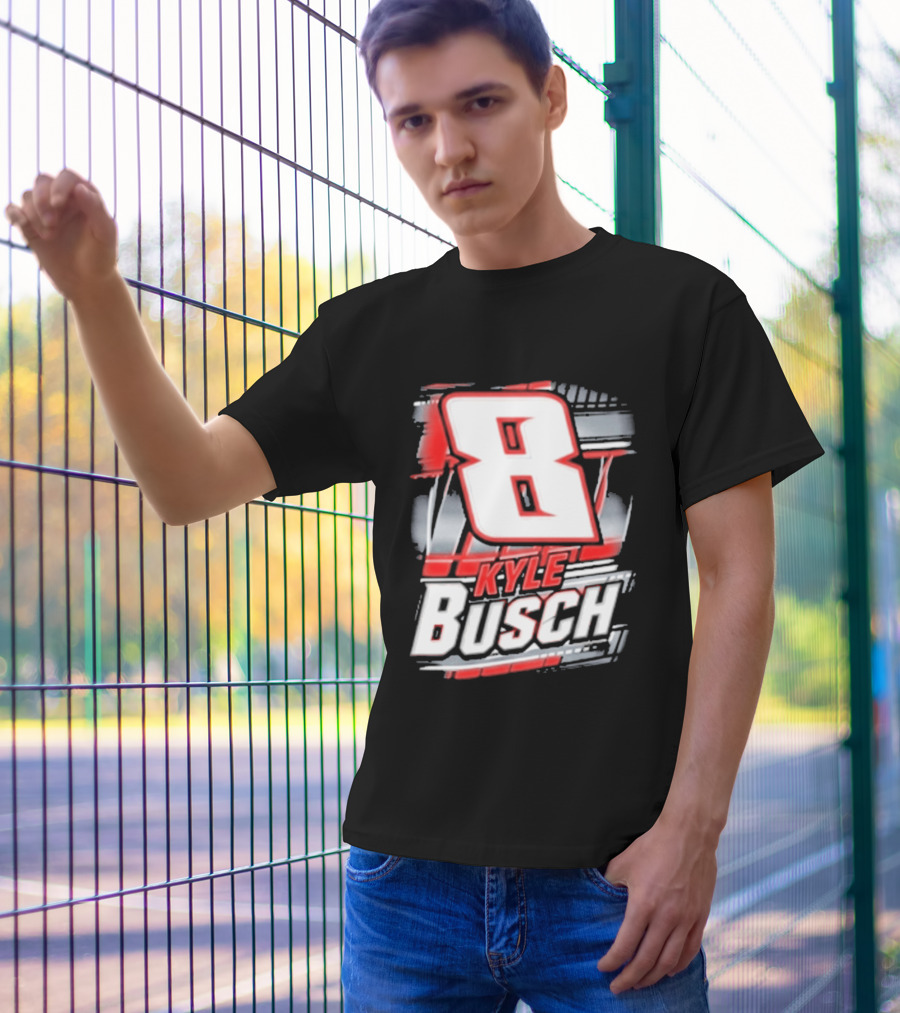 Kyle Busch Number 8 Racing NASCAR Fan T-Shirt