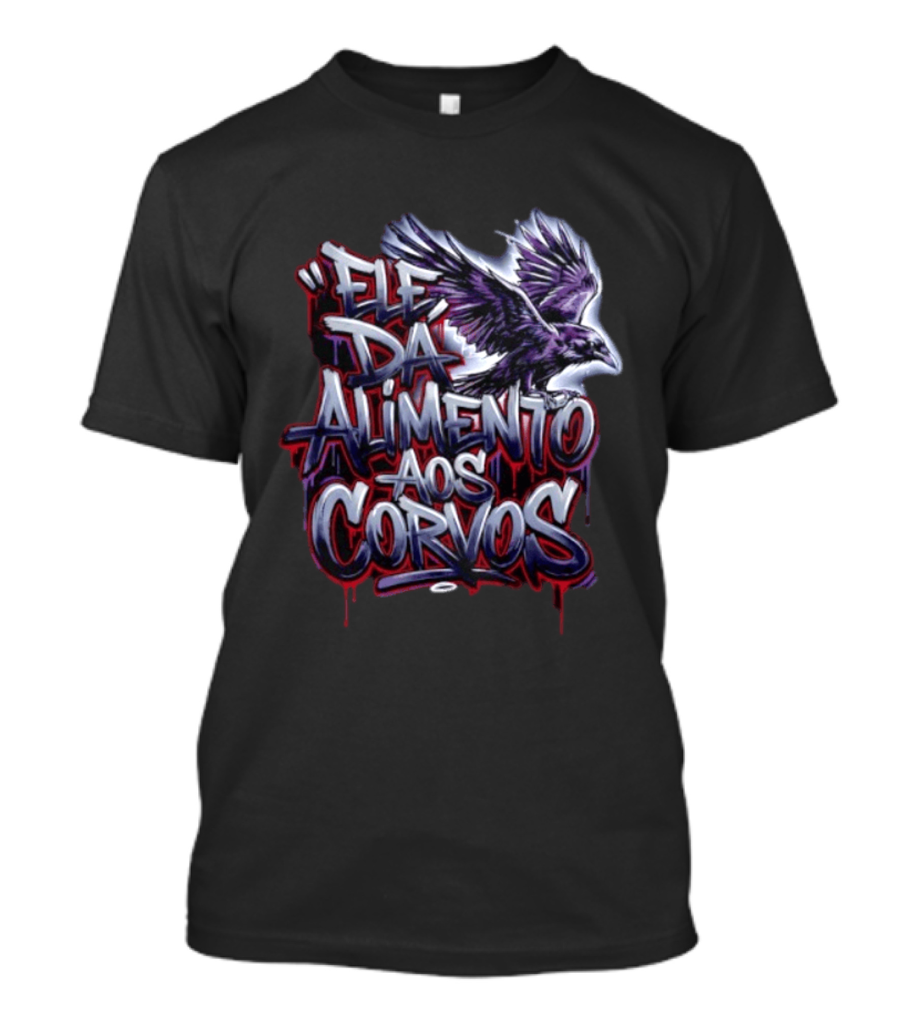 Ele Da Alimento Aos Corvos Raven T-Shirt