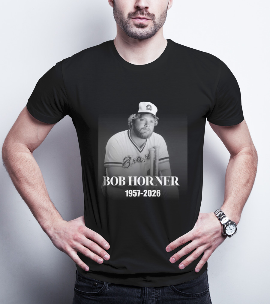 Bob Horner Braves 1957 2026 Memoriam T-Shirt