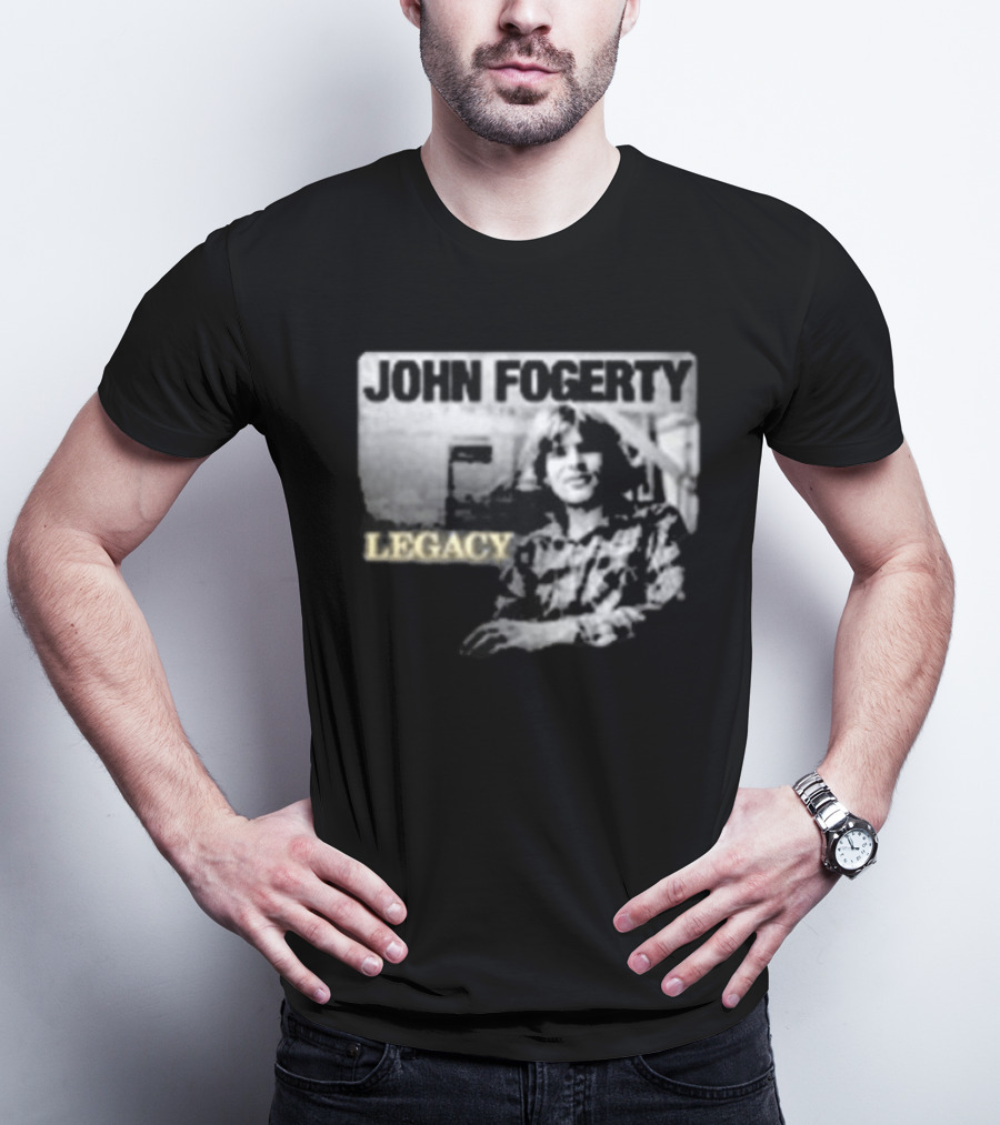 John Fogerty Legacy Black And White T-Shirt