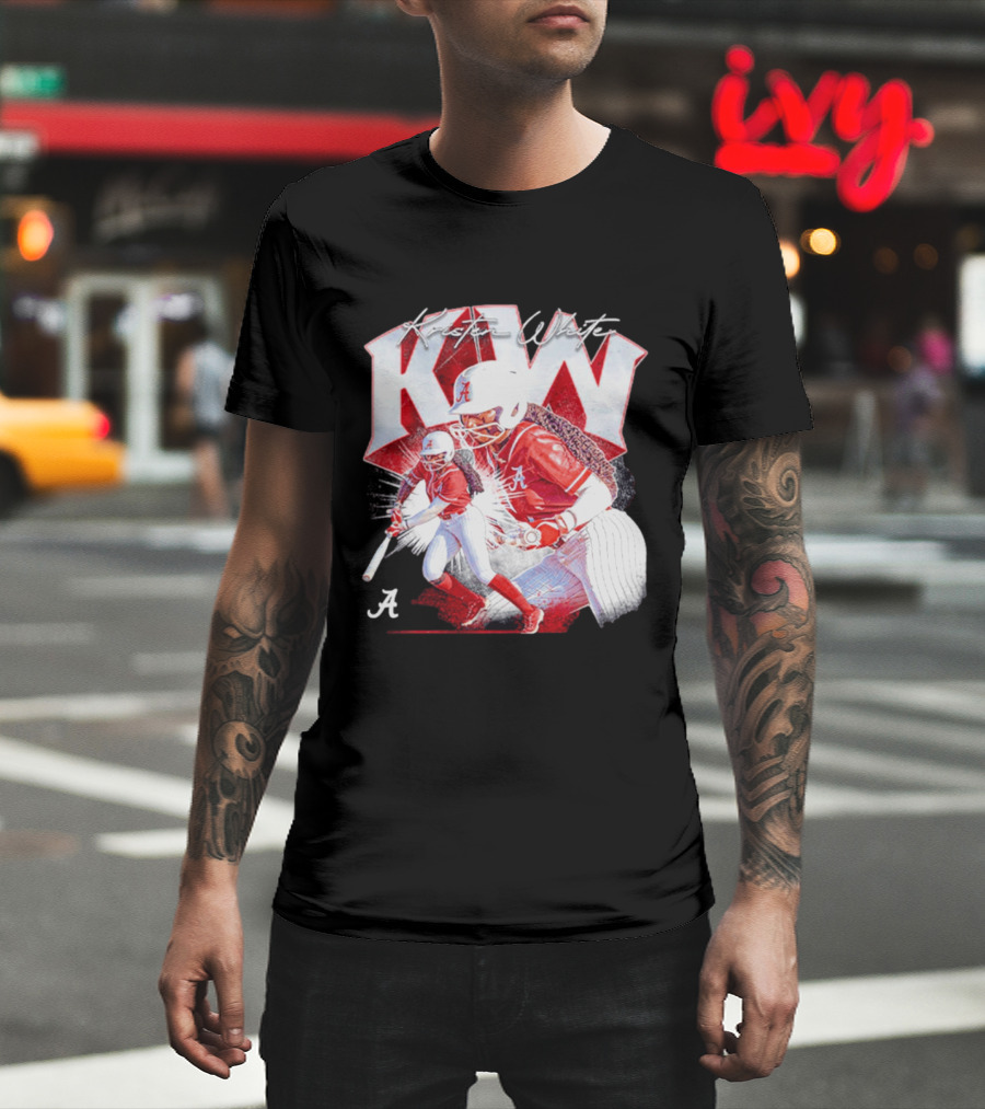 Kristen White Alabama Softball Player KW Collage T-Shirt