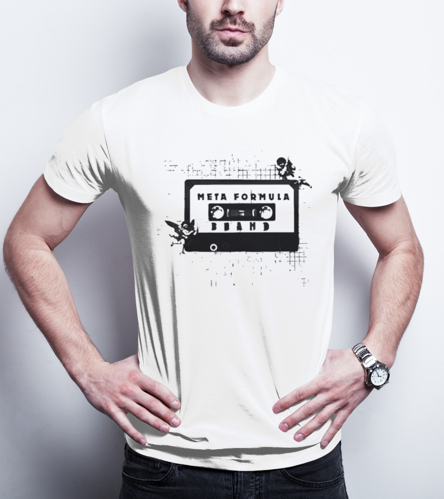 Meta Formula Brand Cassette Tape Pop Culture Aesthetic Music Nostalgia T-Shirt
