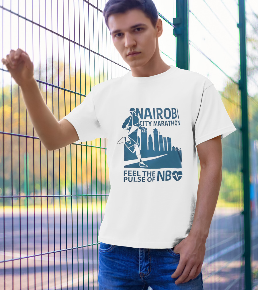 Nairobi City Marathon Feel The Pulse Of NB Skyline Runner Athletics Event T-Shirt