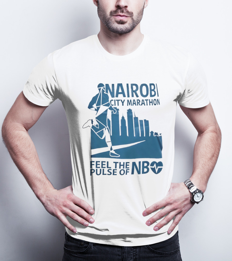 Nairobi City Marathon Feel The Pulse Of NB Skyline Runner Athletics Event T-Shirt