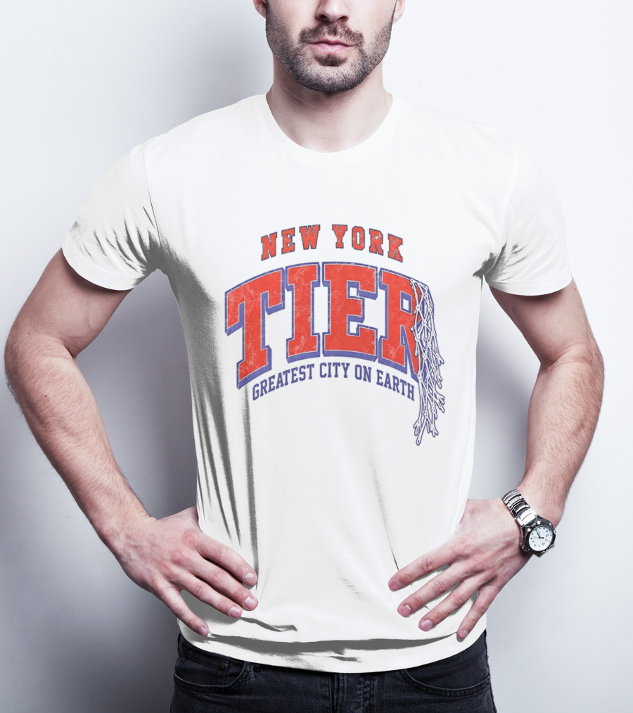 New York Tier Greatest City On Earth Knicks NBA T-Shirt