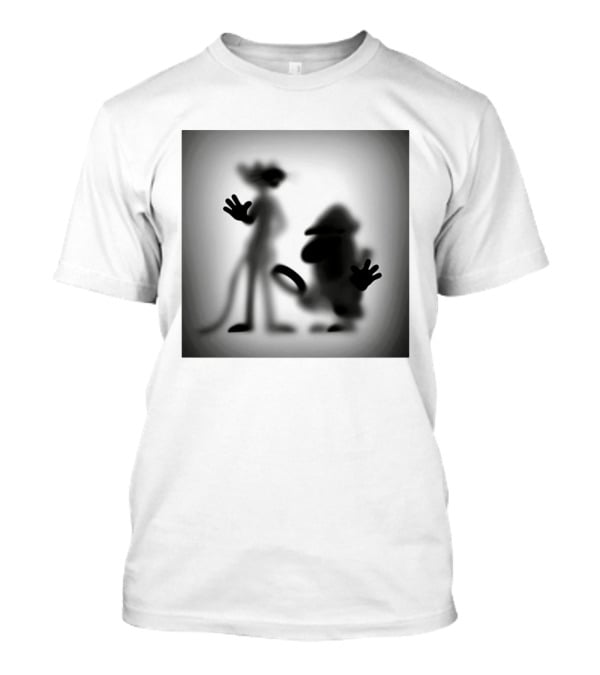 Pink Panther Inspector Clouseau Shadow Figure Duo T-Shirt