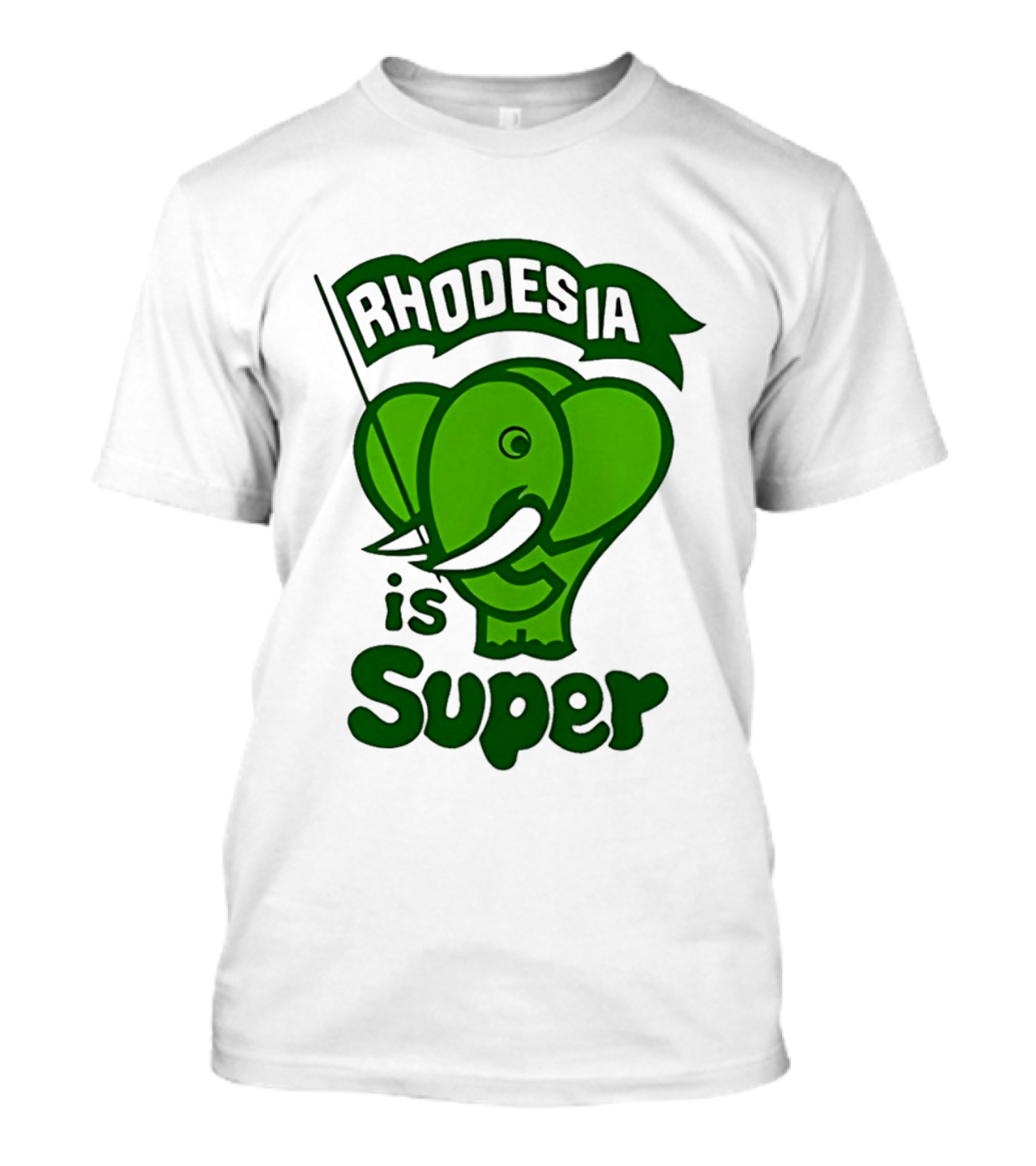 Rhodesia Elephant Green Is Super T-Shirt