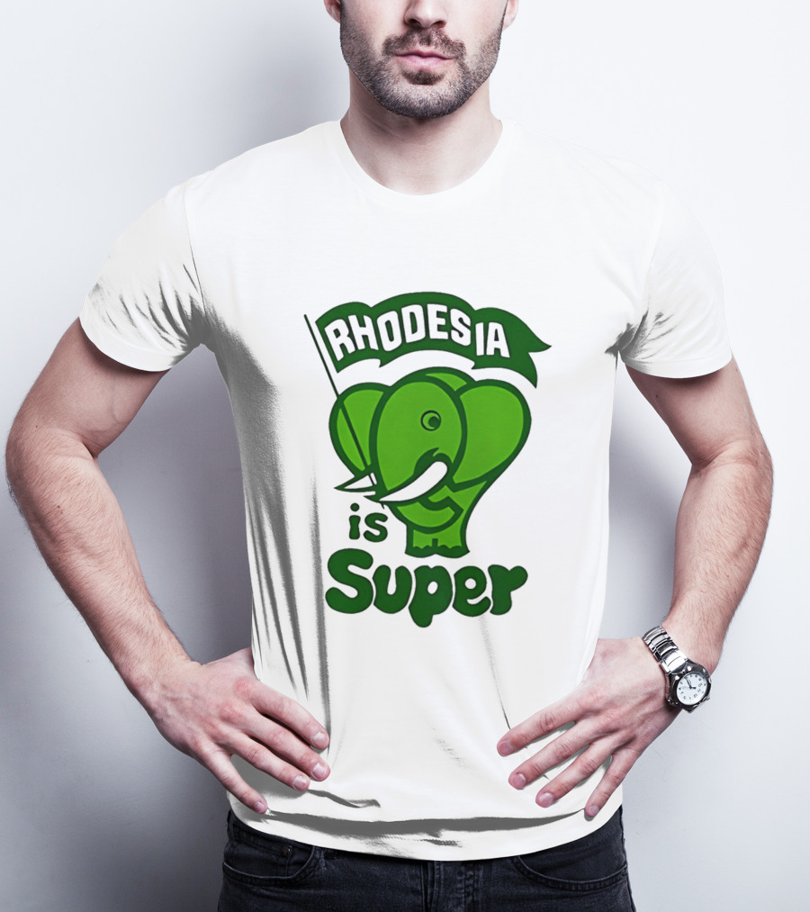 Rhodesia Elephant Green Is Super T-Shirt